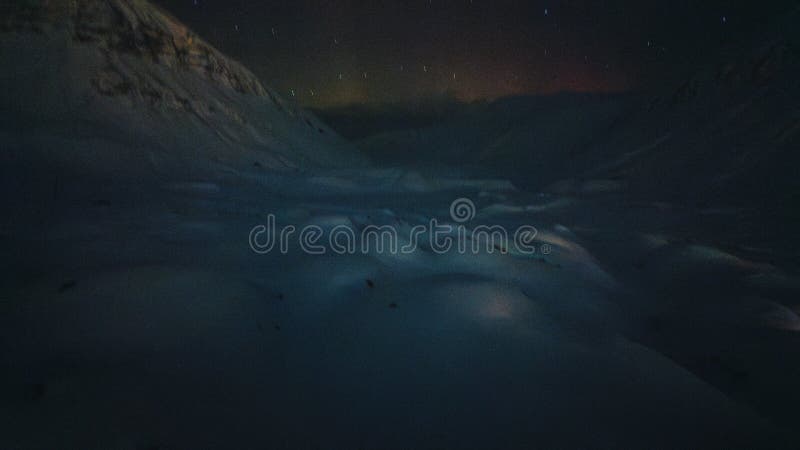 Bumpy Snow in Valley in Longyearbyen, Svalbard Stock Photo - Image of ...