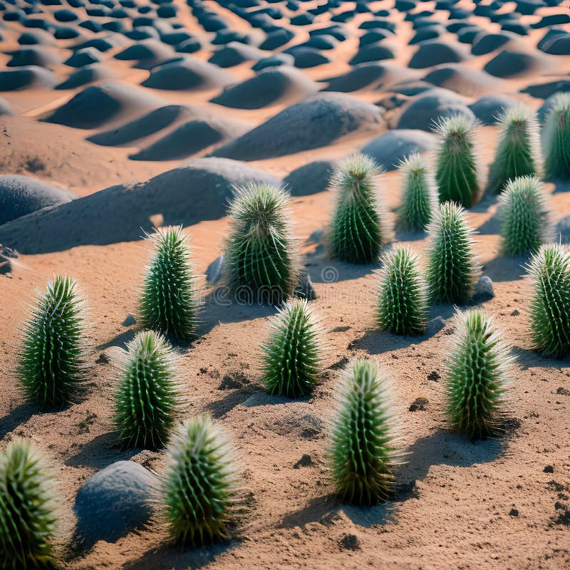 A Bumpy and Spiky Texture with Cactus Needles and Desert Sand2 ...