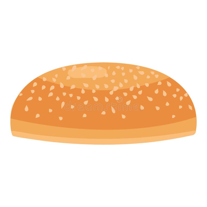 Bun Bakery Icon Cartoon Vector. Meat Burger Stock Vector - Illustration ...
