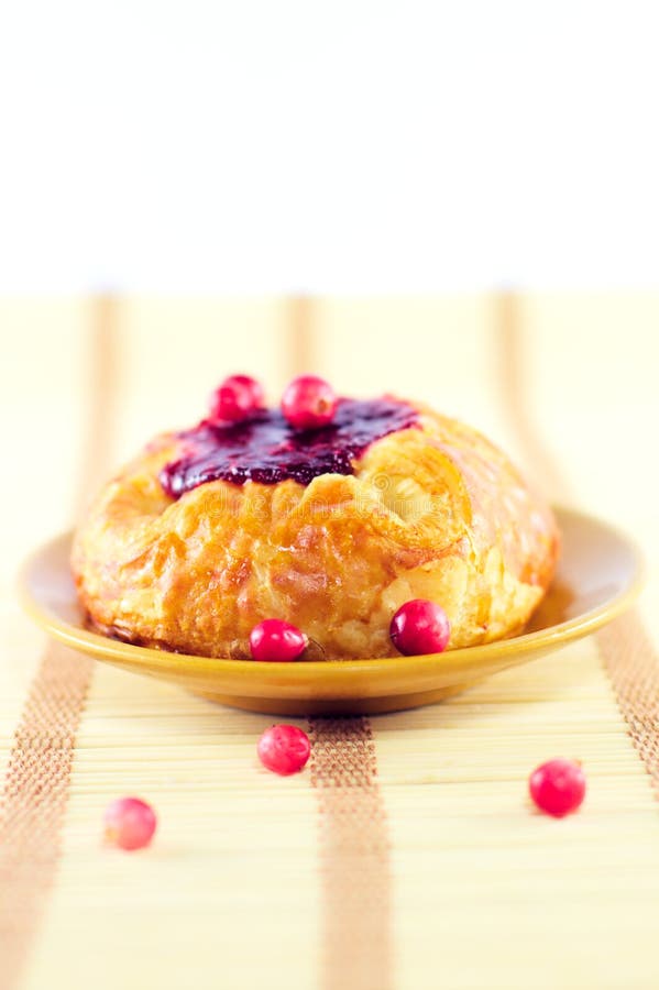 Bun and berries stock image. Image of fried, gourmet - 21195475