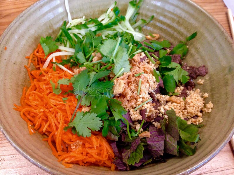 Bun bo nam bo stock photo. Image of famous, cooking, coriander - 92715894