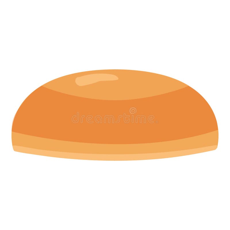 Bun Burger Icon Cartoon . Cheese Meat Stock Illustration - Illustration ...