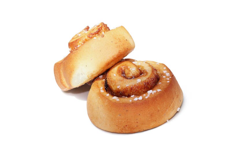 European Breakfast with Cinnamon Roll Stock Image - Image of products ...