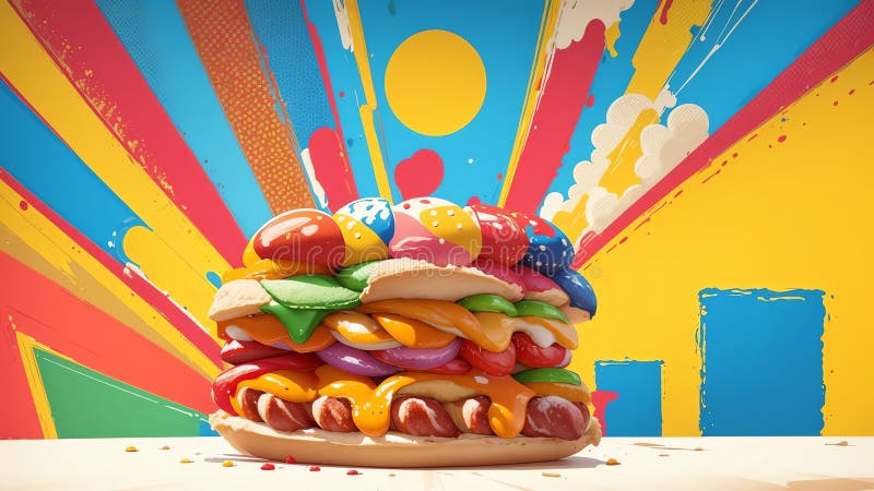 The Bun Factory Extravaganza.AI Generated Stock Illustration ...