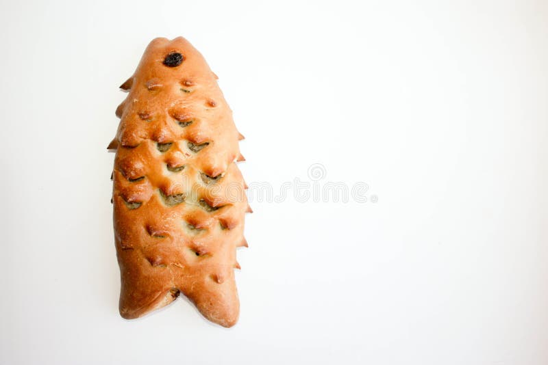 A Bun in the Form of a Fish. Photo Stock Image - Image of bakery, food ...