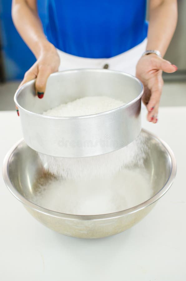 Bun making stock image. Image of cook, cake, cream, prepare - 72273633