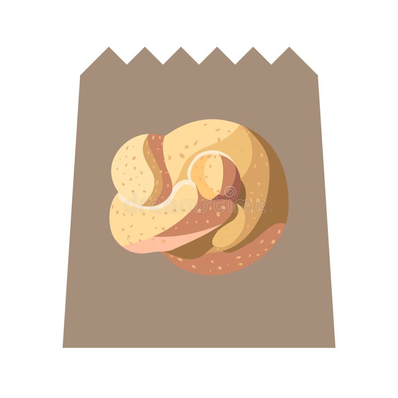 Bun. Vector Illustration Decorative Design Stock Vector - Illustration ...