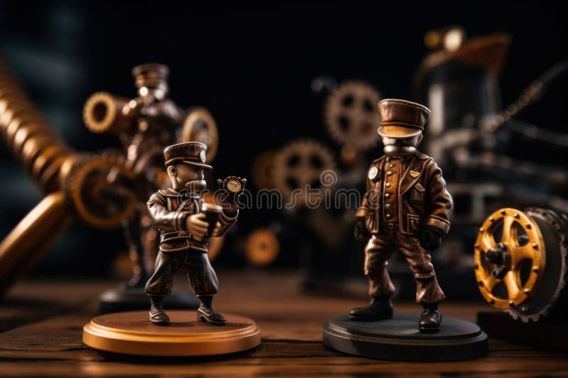 Steampunk Figurines Stock Illustrations – 8 Steampunk Figurines Stock ...