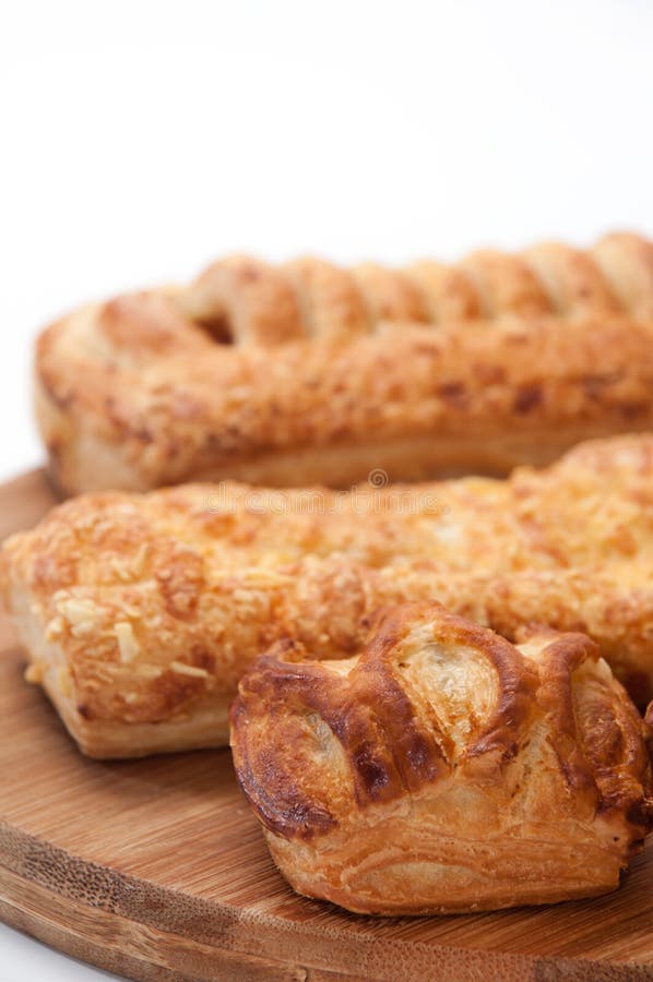 A Bunch of Homemade Rolls on a Kitchen Wooden Board Stock Image - Image ...