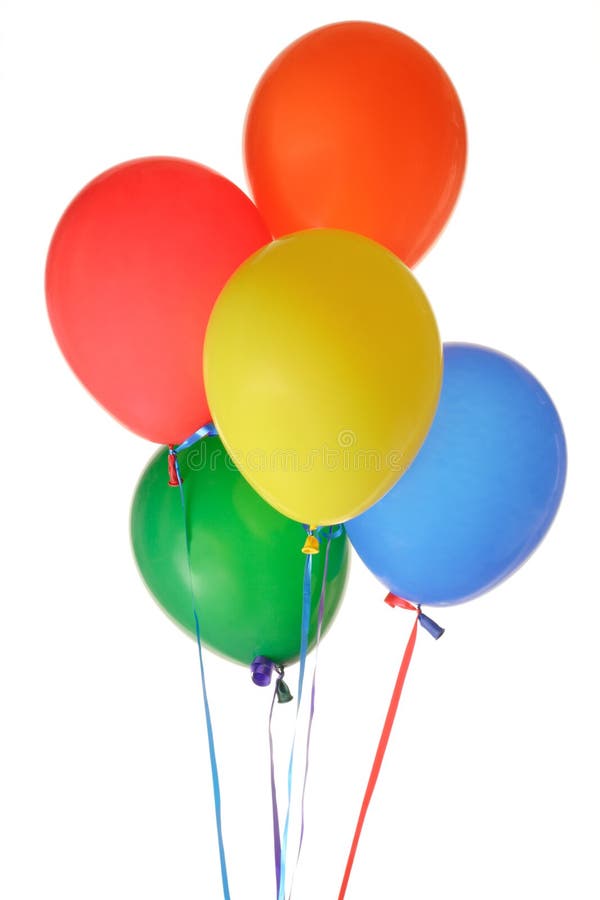 Primary Colored balloons stock image. Image of happy, birthday - 3259153