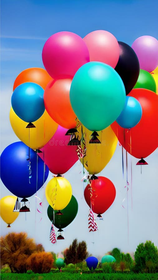 Balloons Different Shapes Colors Stock Illustrations – 393 Balloons ...