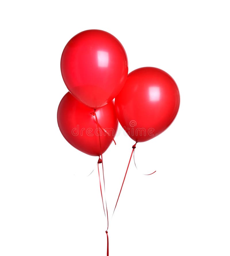 Bunch of Big Red Balloons Balloon Object for Birthday Party or ...