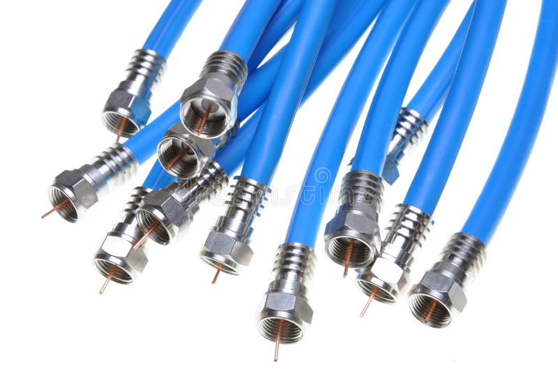 Coax cables stock image. Image of electronic, objects - 16594511