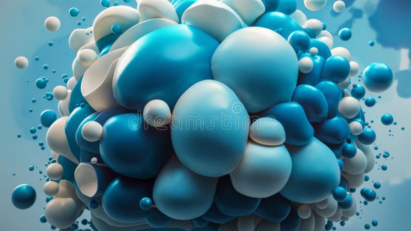 Bunch White Balls Floating Air Stock Photos - Free & Royalty-Free Stock ...