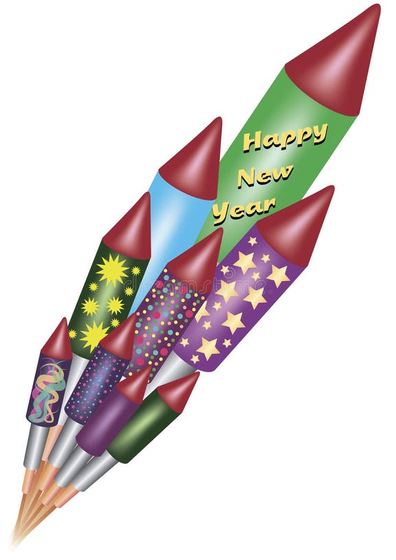 Bunch of bottle rockets stock vector. Illustration of celebration - 7493200
