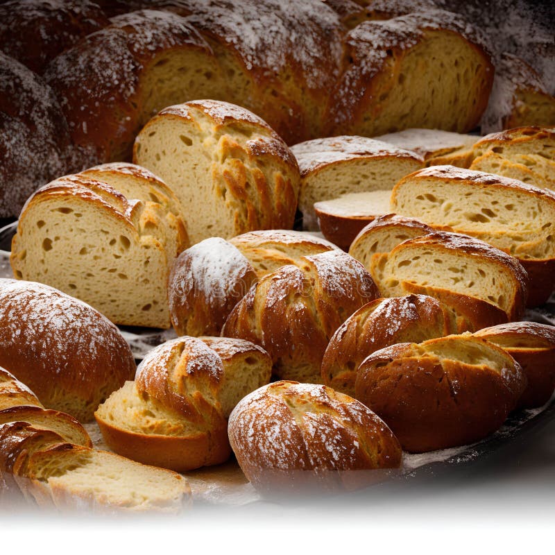 Assortment of Bread Loaves in the Bakery Generative AI Stock ...