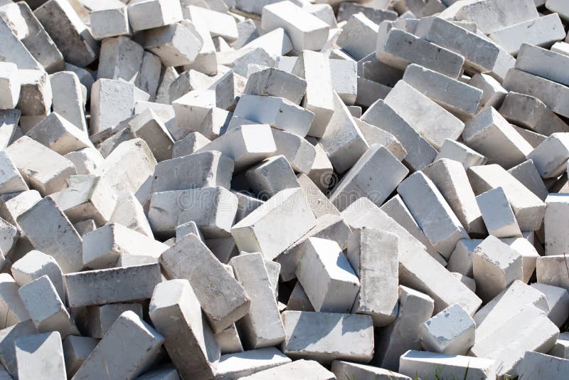 A Bunch of Bricks for Construction Stock Photo - Image of pile, bunch ...