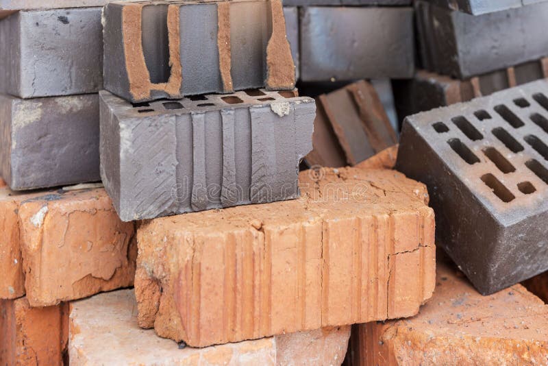 A Bunch of Bricks. Material for Construction and Repair Stock Image ...