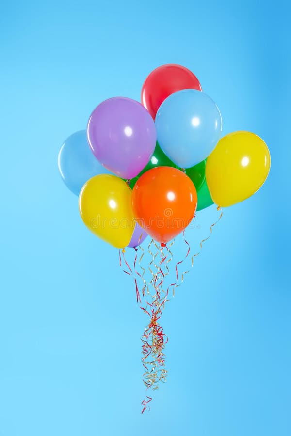 Bunch of bright balloons stock image. Image of balloon - 140134951