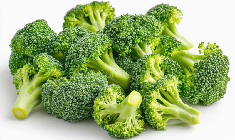 A Bunch of Broccoli with the Top One Cut Off Stock Photo - Image of ...