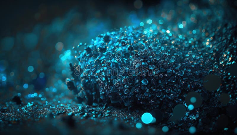 A Bunch of Bubbles that are on the Ground in the Dark Stock ...