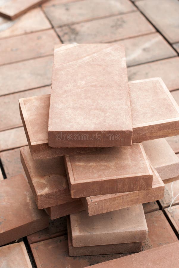Red slate stock image. Image of masonry, stone, house - 30286319