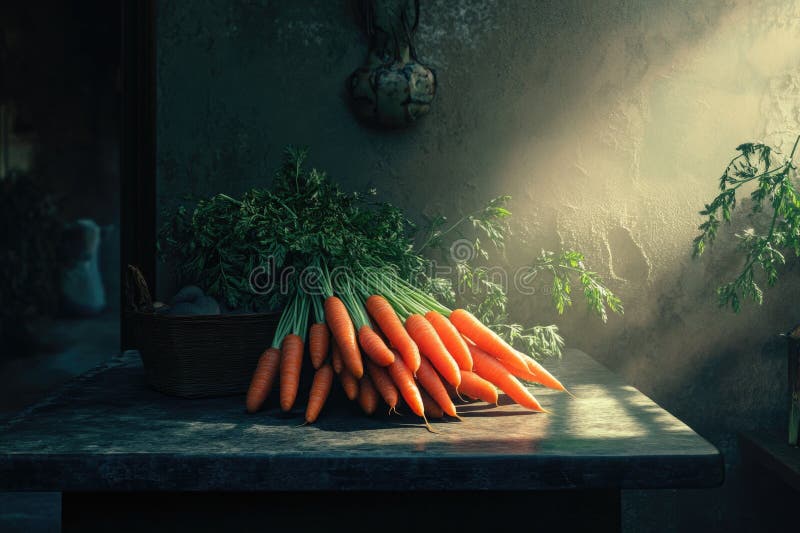 Carrots on Table stock image. Image of carrot, foods - 381930253
