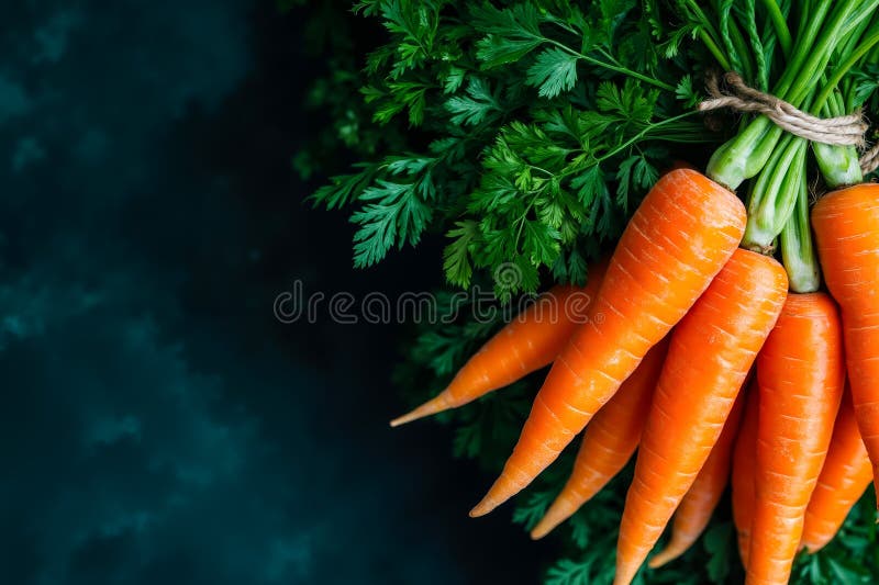 A Bunch of Carrots Tied Up with a String Stock Image - Image of tied ...