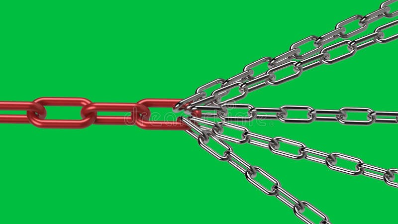 Bunch of Chains on Green Screen Stock Video - Video of green, screen ...