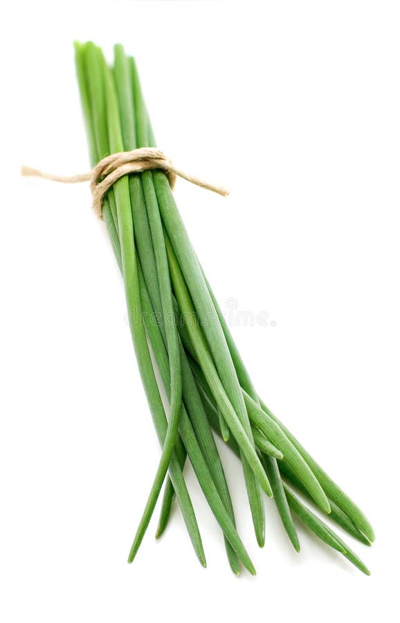 Bunch of Chives on a Wooden Cutting Board Stock Image - Image of tasty ...