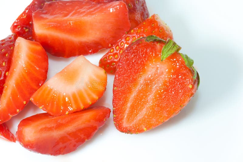 Chopped strawberries stock photo. Image of lifestyle - 54902438
