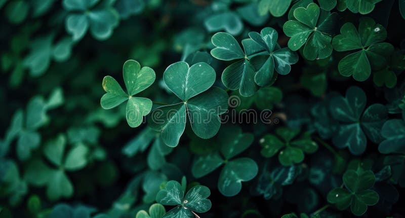 Bunch of Shamrock and Crocus Watercolor Illustration Isolated on White ...