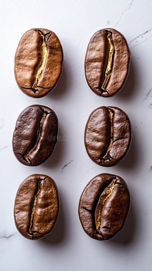 A Bunch of Coffee Beans that are on a Table Stock Image - Image of ...