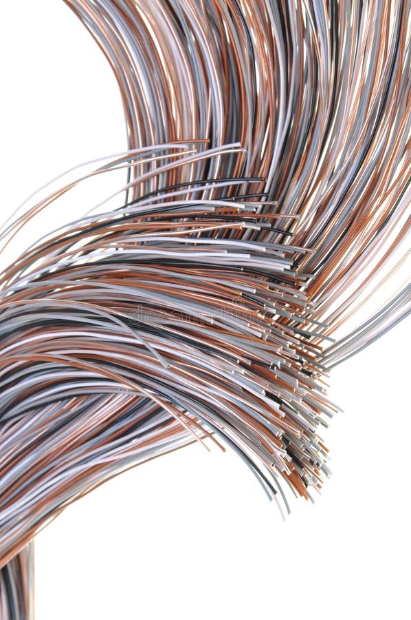 Copper Cable stock photo. Image of computer, cable, macro - 1237398