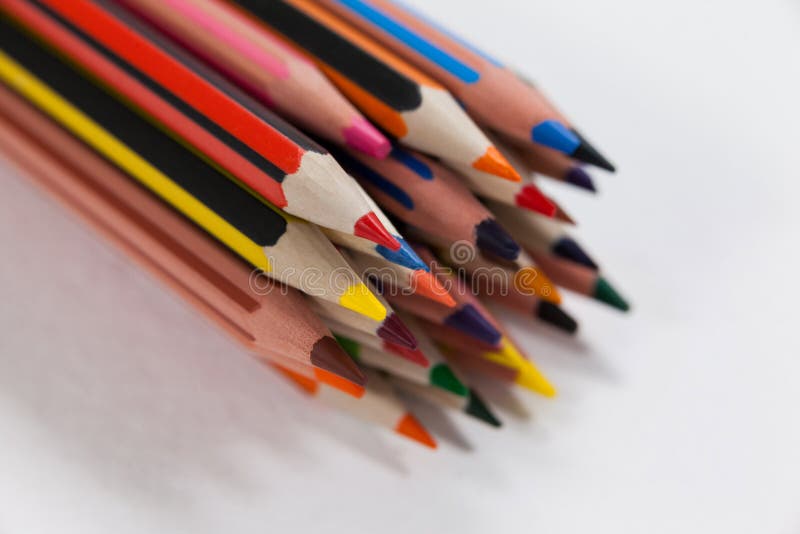 Bunch of colored pencil stock image. Image of bunch, learning - 87442925