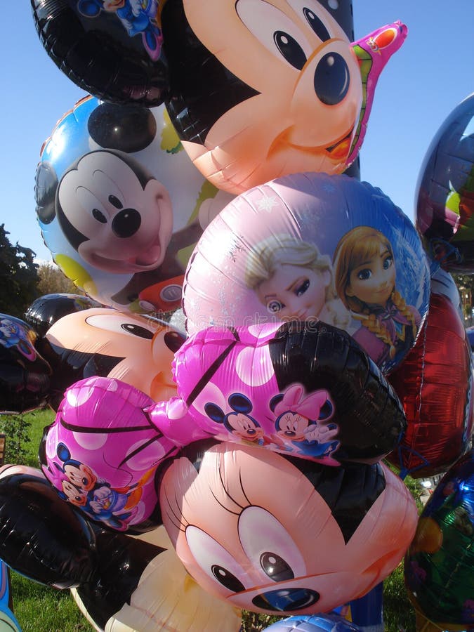 Bunch of colorful balloons editorial photography. Image of childhood ...