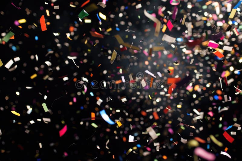 A Bunch of Colorful Confetti Falling from the Sky, Perfect for ...