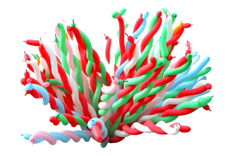 Bunch of Colorful Elongated Balloon Stock Image - Image of happy ...