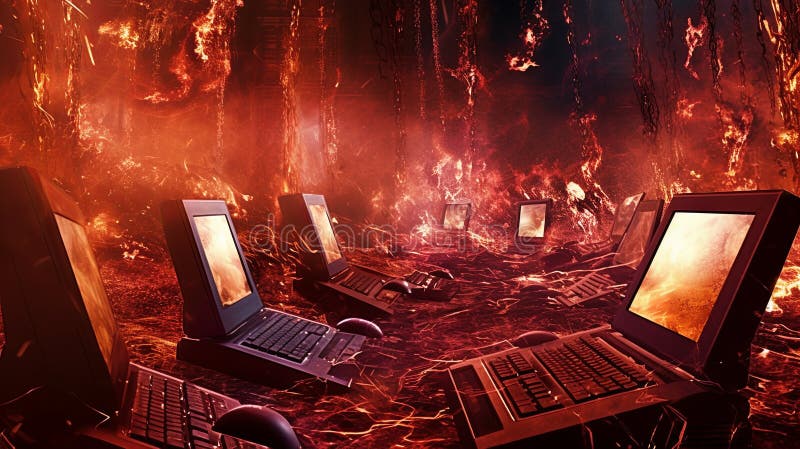 Workstation Setup Multiple Screens Laptops Stock Photos - Free ... Workstation Setup Multiple Screens Laptops Stock Photos - Free ...
