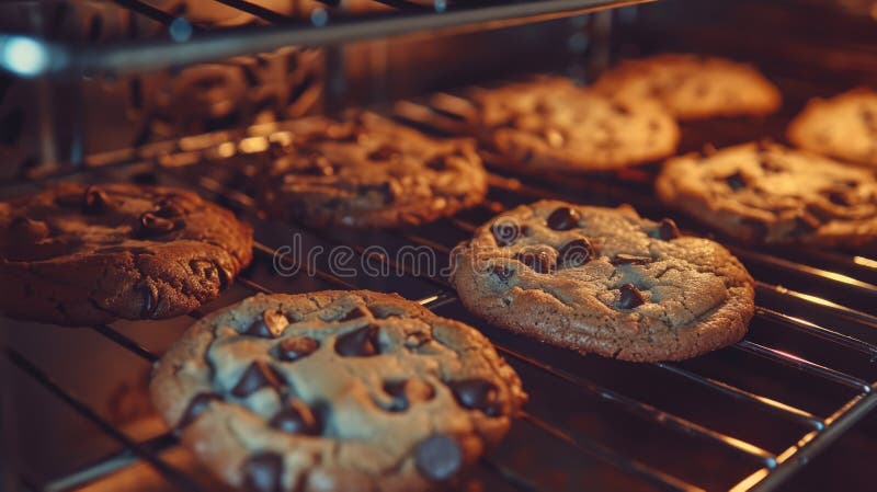 A Bunch of Cookies on a Rack, Perfect for Bakery or Dessert Concepts ...