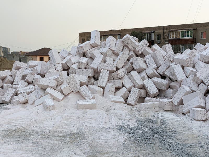 Bunch of Coquina Blocks - Ecological Building Material Stock Photo ...