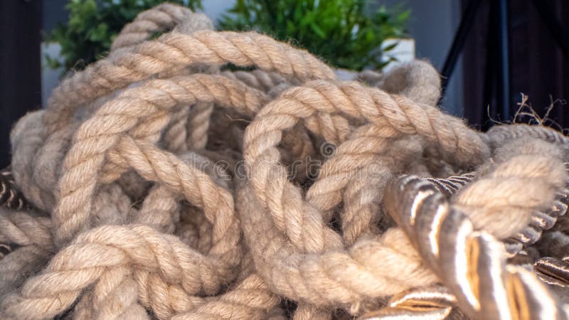 Bunch of Cotton and Silk Ropes Stock Photo - Image of backdrop, empty ...