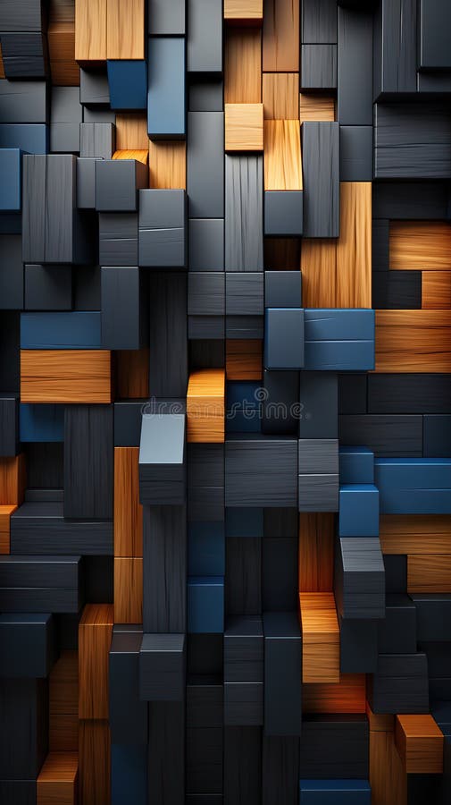 A Bunch of Cubes that are Stacked Together. Generative AI Image. Stock ...