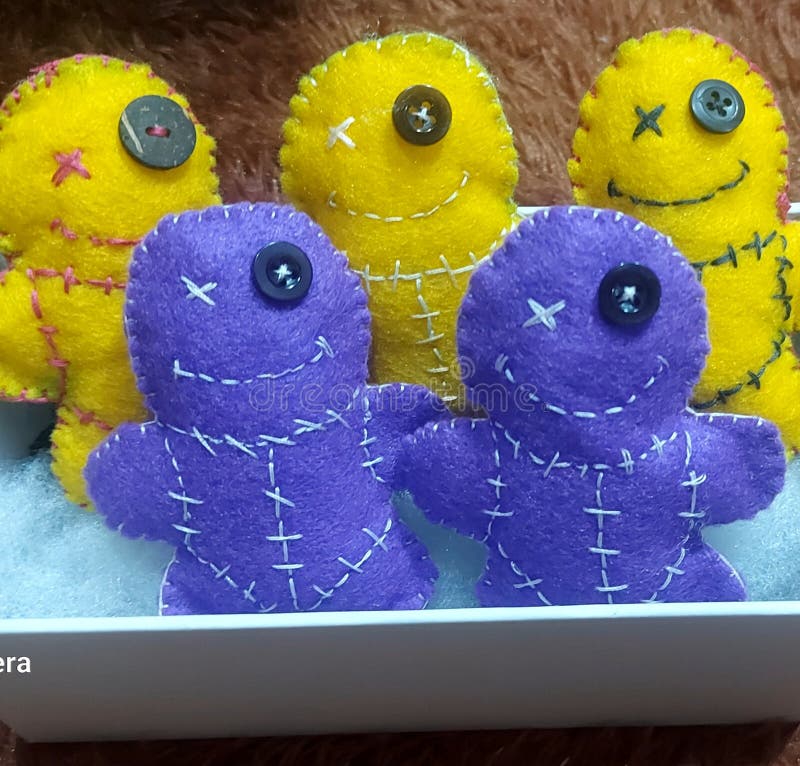 Bunch of cute voodoo dolls stock image. Image of flower - 262679017