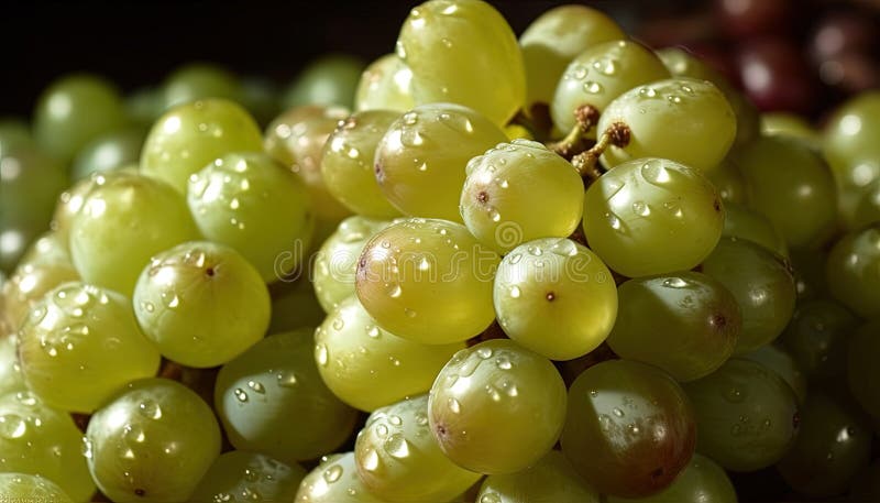 Bunch of Delicious White Grapes Isolated on White Background AI ...