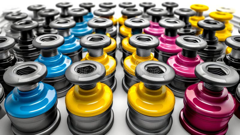 A Bunch of Different Colored Nuts and Bolts are Sitting on Top, AI ...