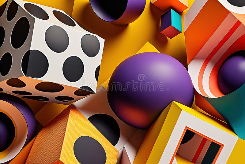 A Bunch of Different Colored Objects are Stacked Together on a Table ...