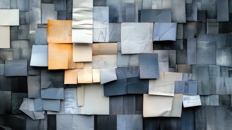 A Bunch of Different Colored Papers are Stacked on Top of Each Other ...