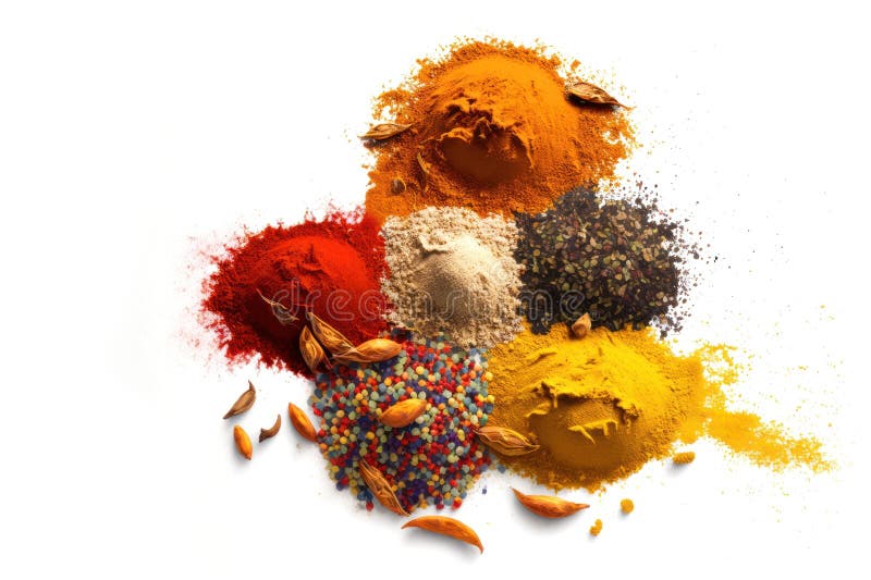 A Bunch of Different Colored Powders in Various Shapes and Sizes Stock ...