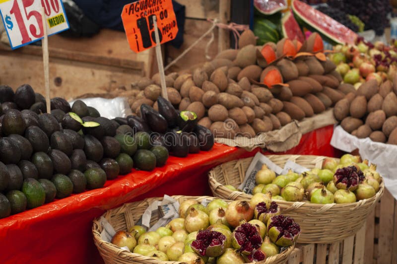 Bunch of Different Fruits in a Local Market Stock Image - Image of ...